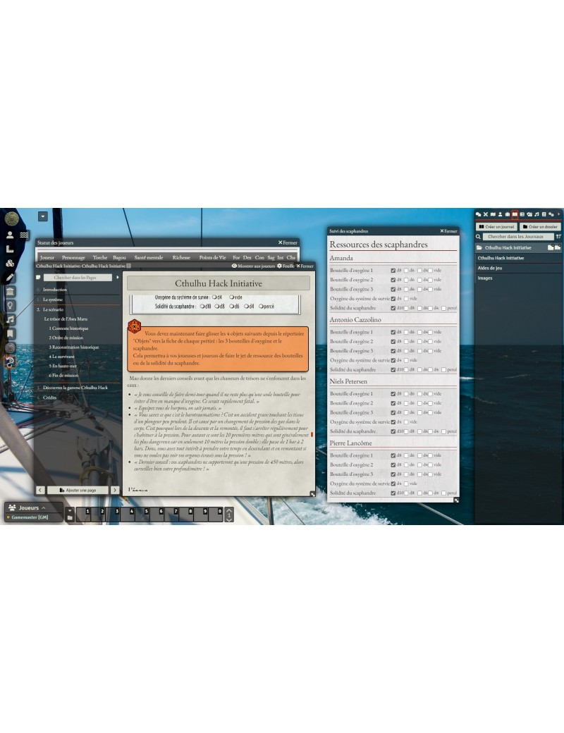 Module Foundry - Cthulhu Hack - Initiative