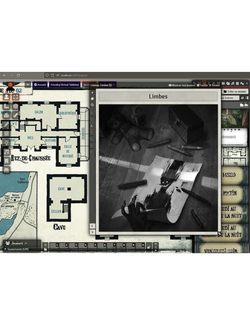 Module Foundry - Cthulhu Hack ou Clé en Main - Limbes