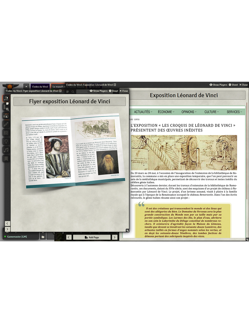 Module Foundry Trinités Campagne Codex Da Vinci