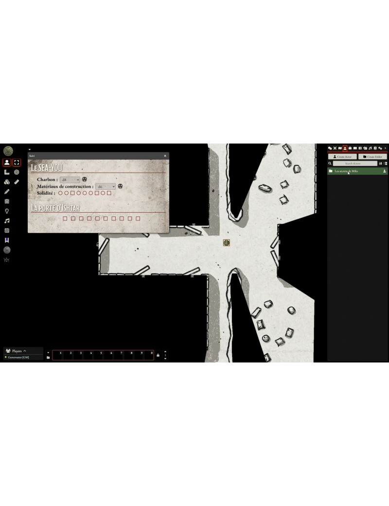 Module Foundry - Cthulhu Hack - Les Secrets de Milo (campagne)